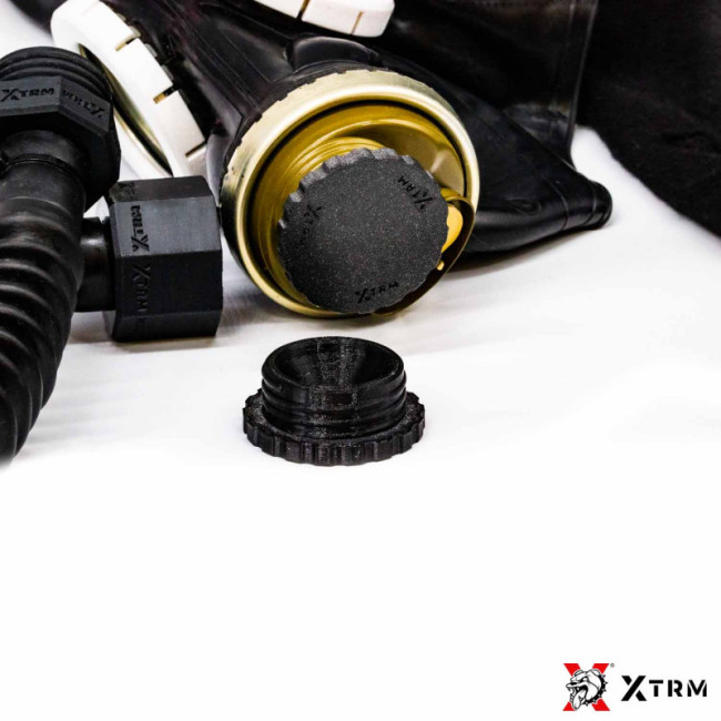 XTRM Gas Mask End Cap Adapter - Filter big, rot